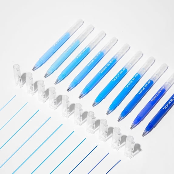 10 Colors Gel Pens, 1.0mm Fine Tip Markers for Canvas, Rock, Glass ...