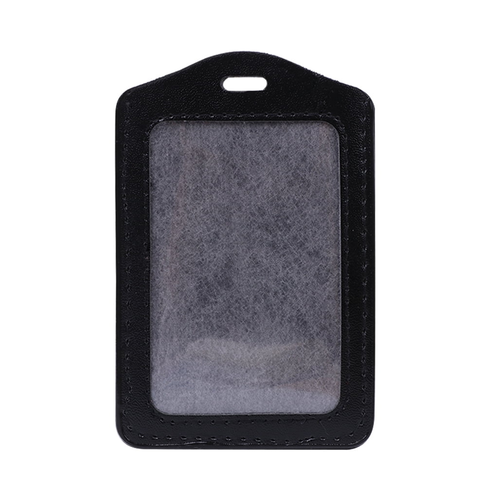 10 Colors ID Window Business Work Card Holder Leather for Case Badge ...