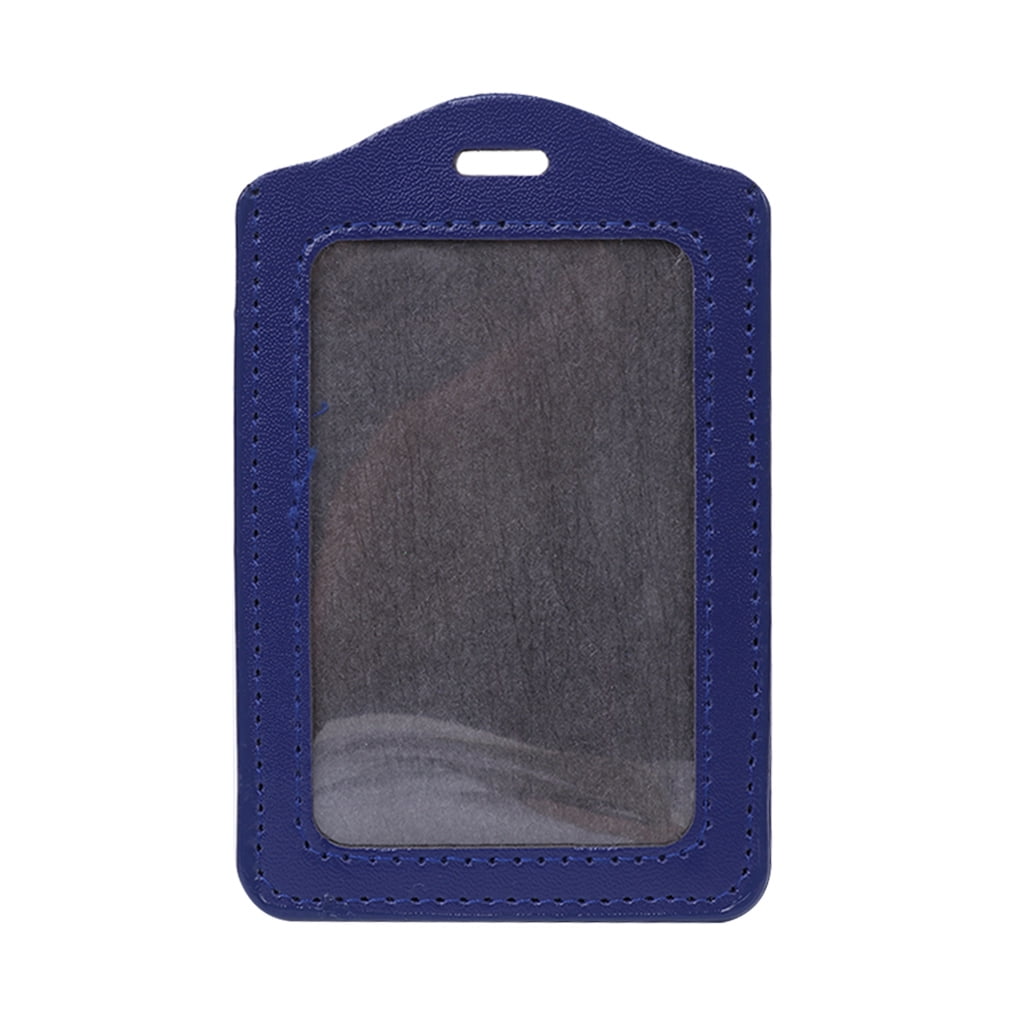 10 Colors ID Window Business Work Card Holder1eatherfor Case Badge ...