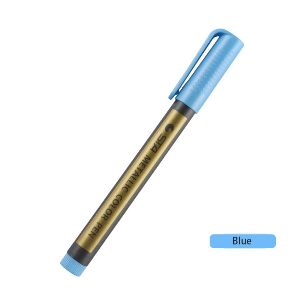 10 Colors Metallic Marker Student Supplies Stationery Waterproof Paint ...