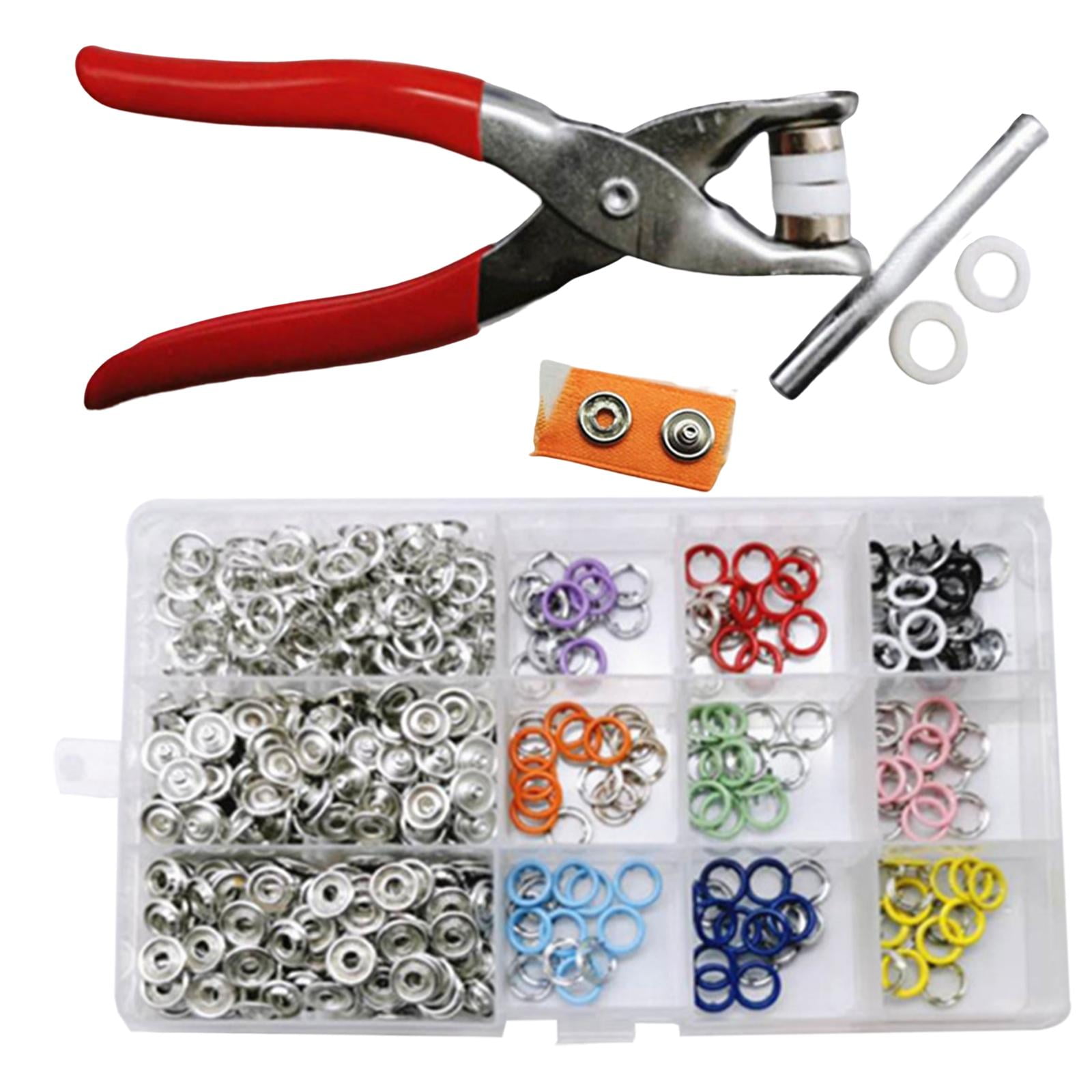 10 Colors Snap Fasteners Set Professional Metal Snap Fasteners with ...