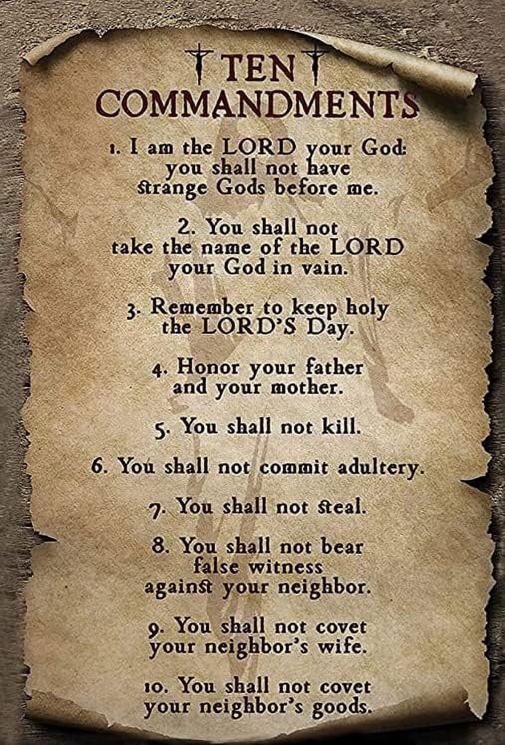 10 Commandments Bible Verse Jigsaw Puzzles for Adults 500 Pieces Fun ...