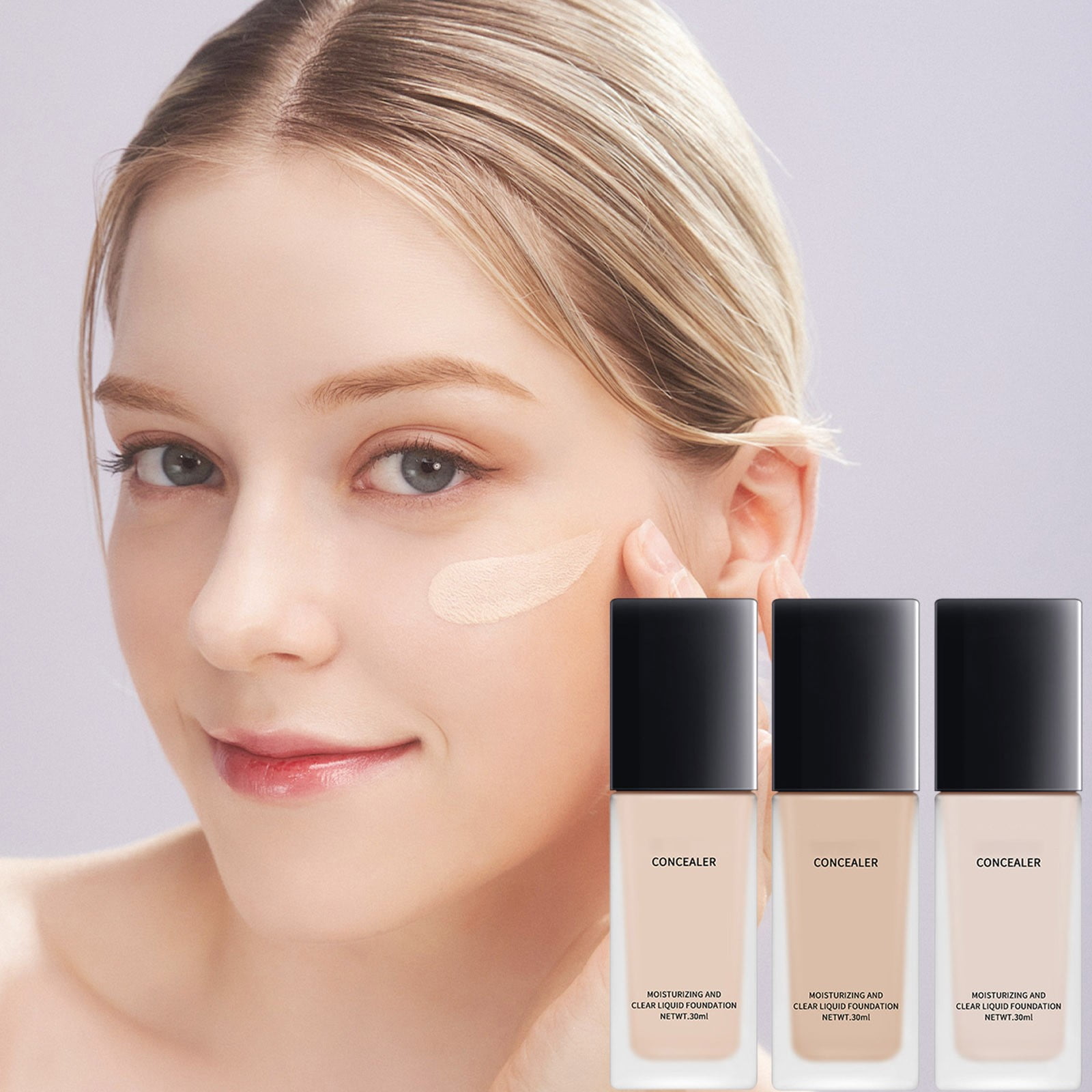 Under 10, Concealer Moisturizing Foundation, Fluid Texture, Uniform ...