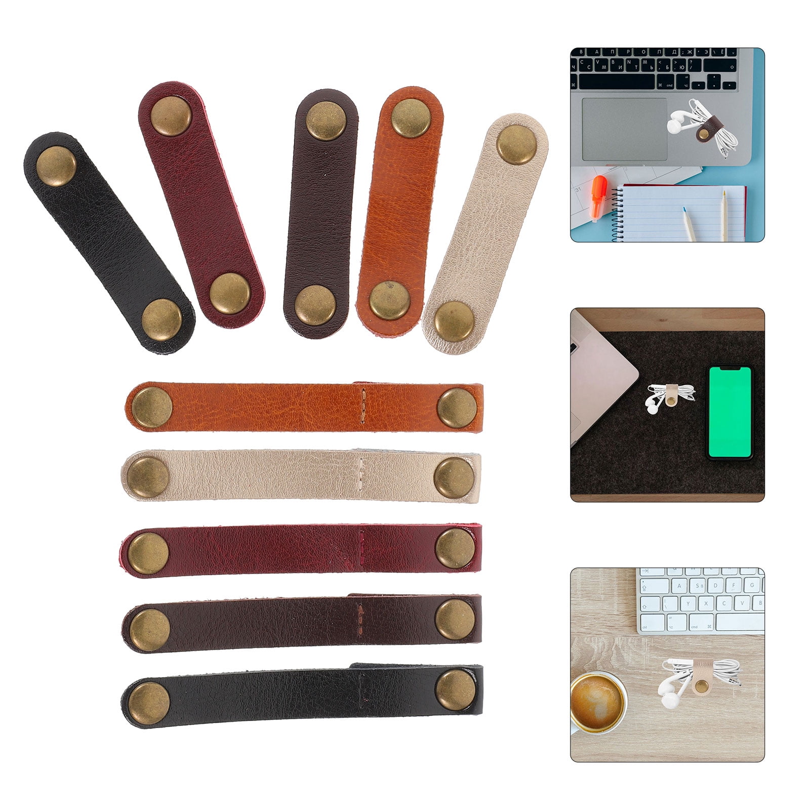 10 Pack Cable Organizer Straps for Headphones Chargers Travel Home ...