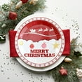 10 Count Christmas Paper Plates Oval Paper Plates Disposable Dinner ...