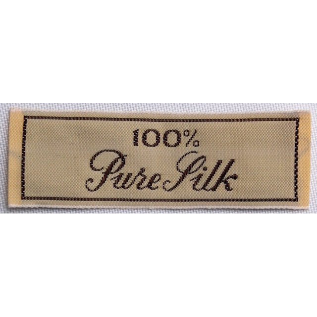 10 Count Garment Labels - "100% Pure Silk" Cloth Sew-in Labels U001.36 ...