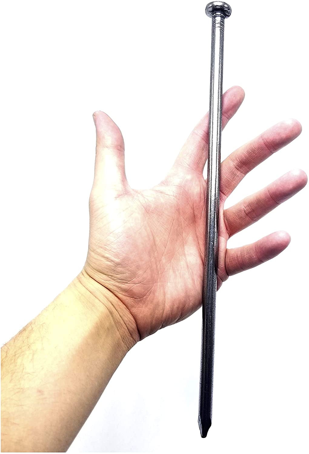 10 Count - Round Metal Landscape & Paver Edging Anchoring Spikes, 12 ...