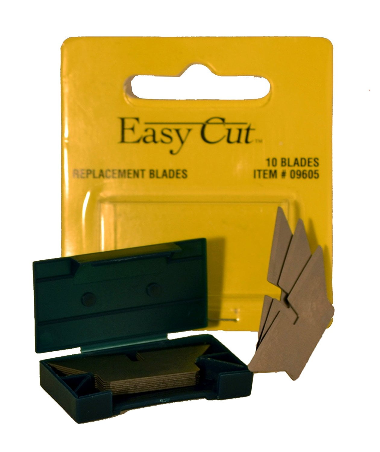 EASY-CUT Safety Box Cutter Blades, 10 Count, Radius Tip, Long-Lasting ...