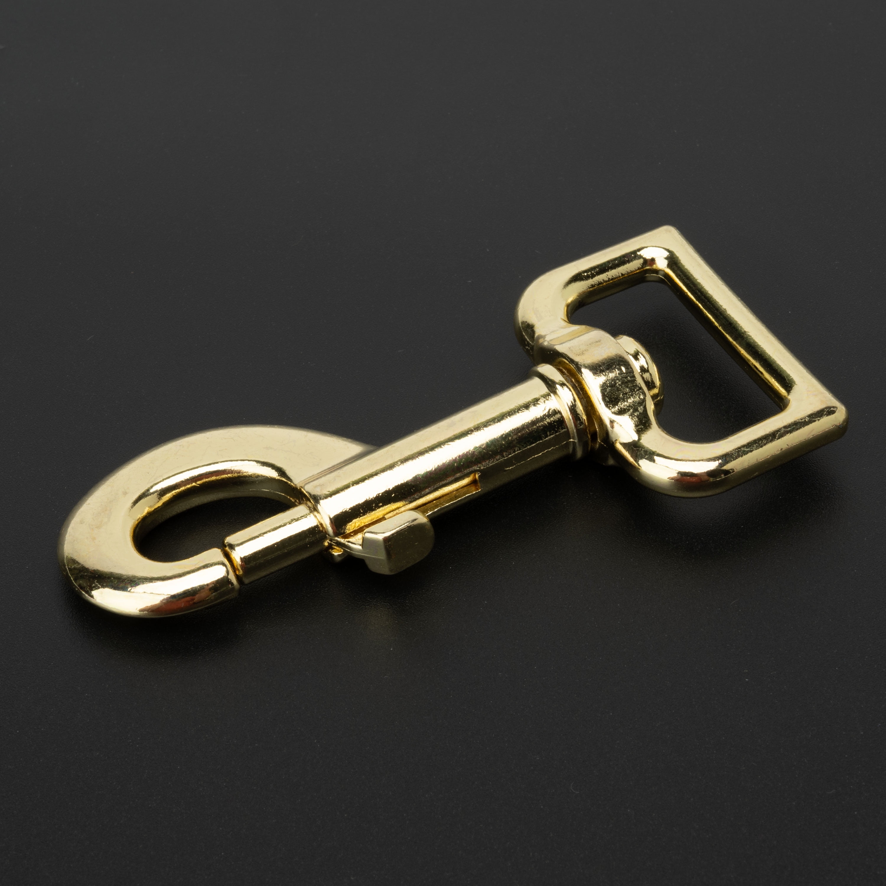 10 - Country Brook Design® 1 inch Brass Plated Swivel Snap Hooks ...