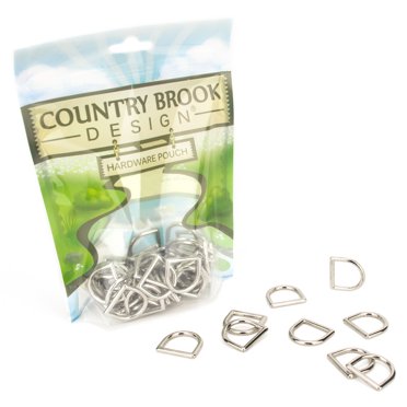 2.5" byhands D-Ring with 100% Genuine Leather Tab Attachment, Black (18 ...