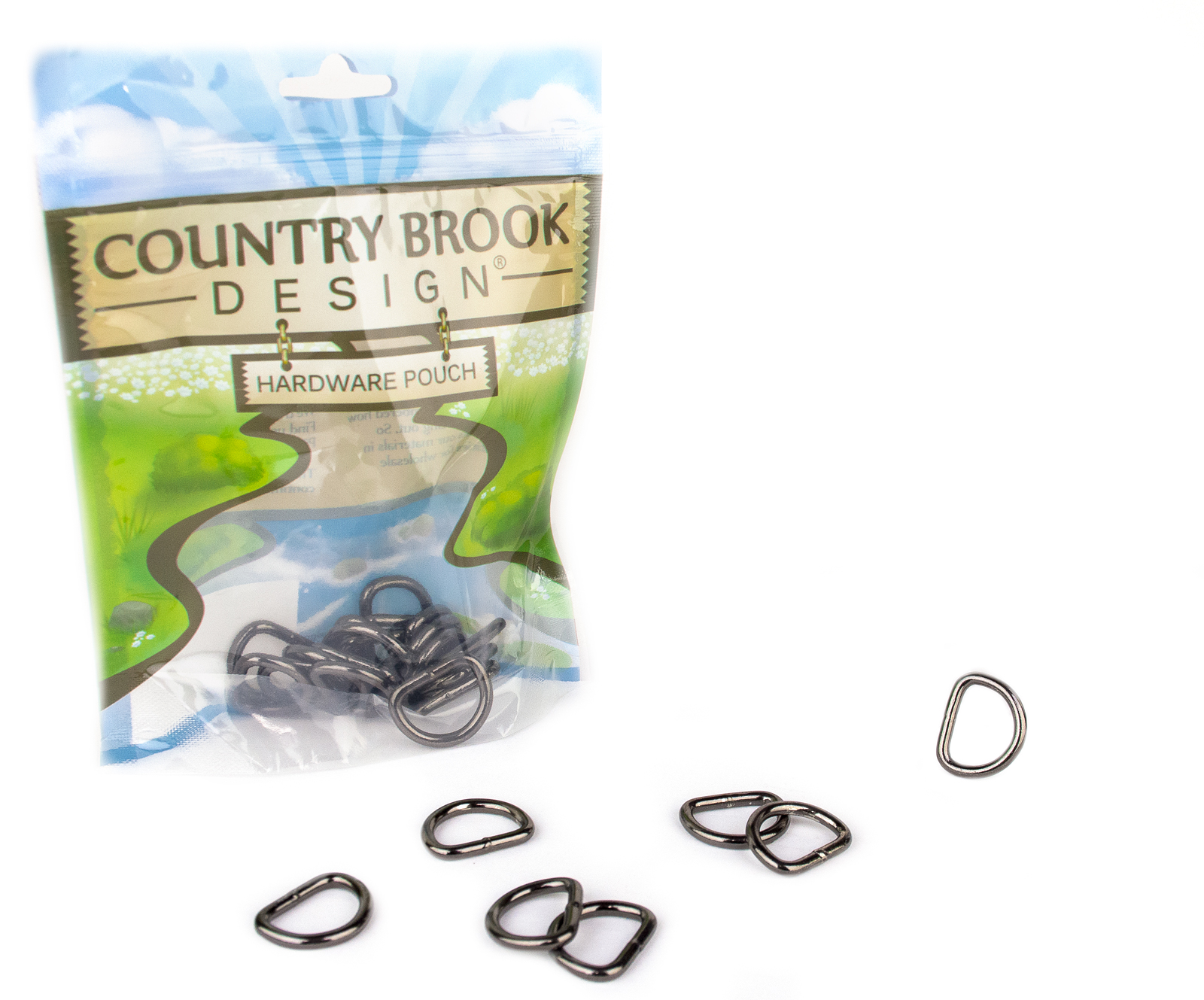 10 - Country Brook Design® 3/4 inch Gunmetal Welded D-Rings - Walmart.com