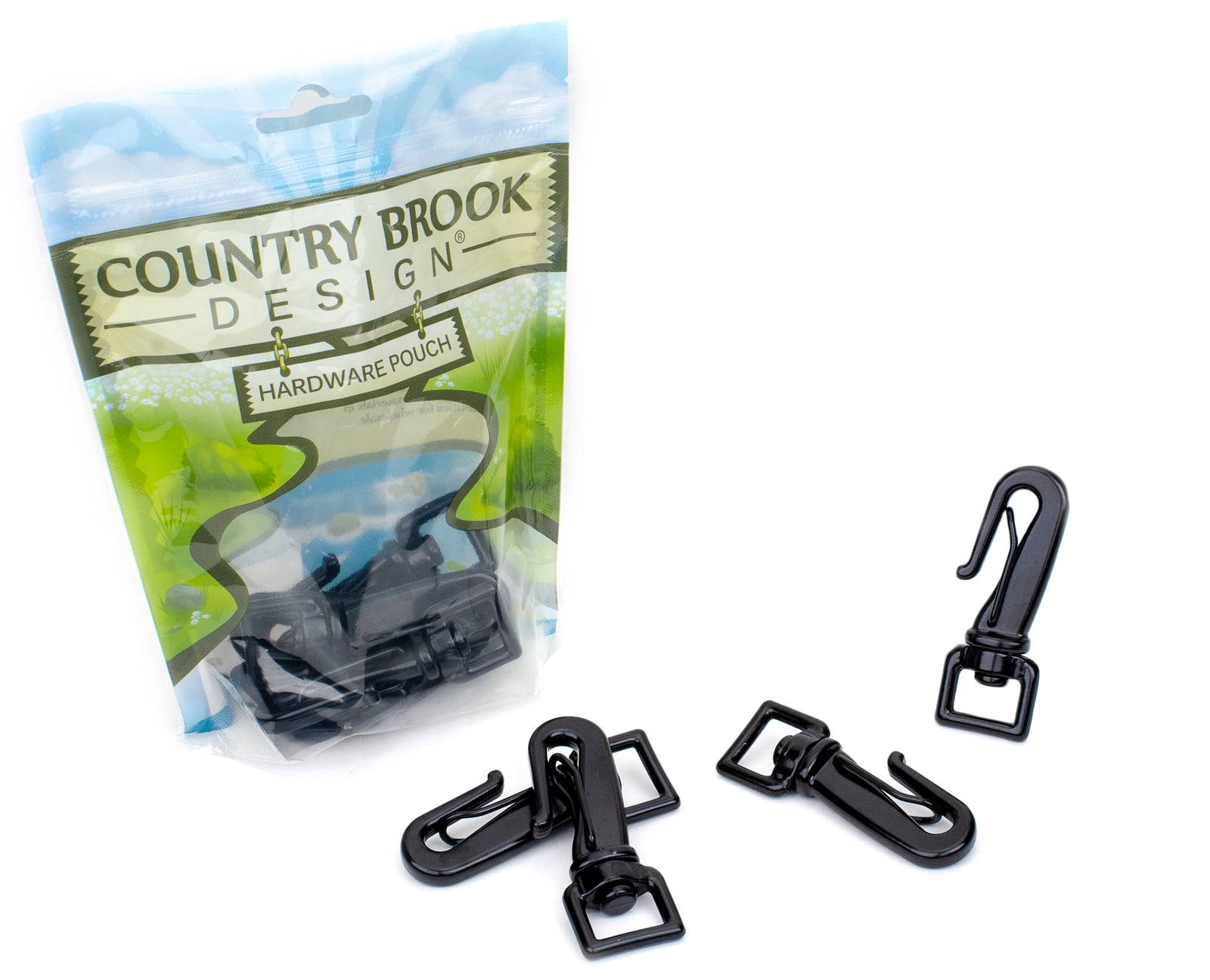 10 - Country Brook Design® 5/8 inch Black Powder Coated Gooseneck Snap ...
