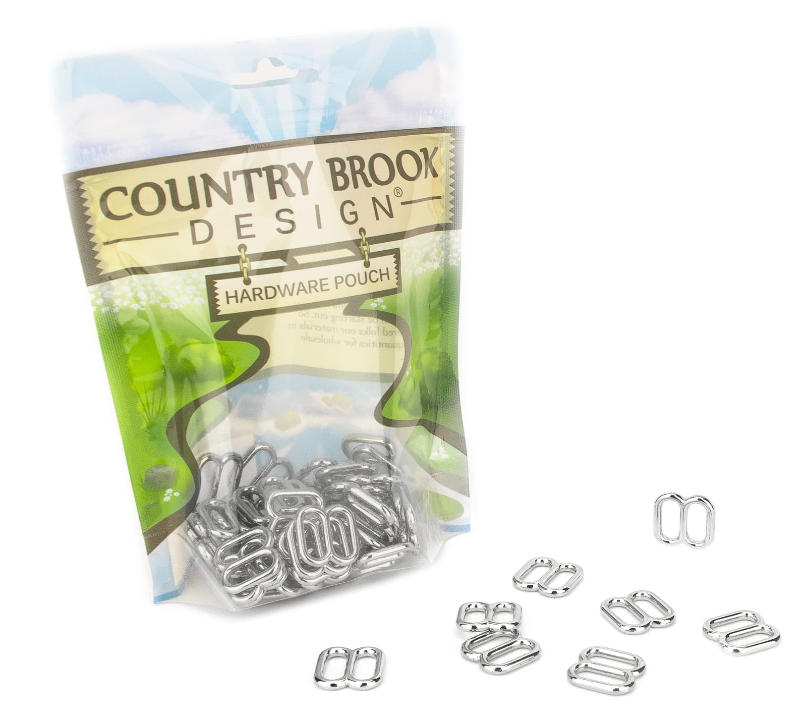 10 - Country Brook Design® 5/8 inch Metal Round Wide-Mouth Triglide ...
