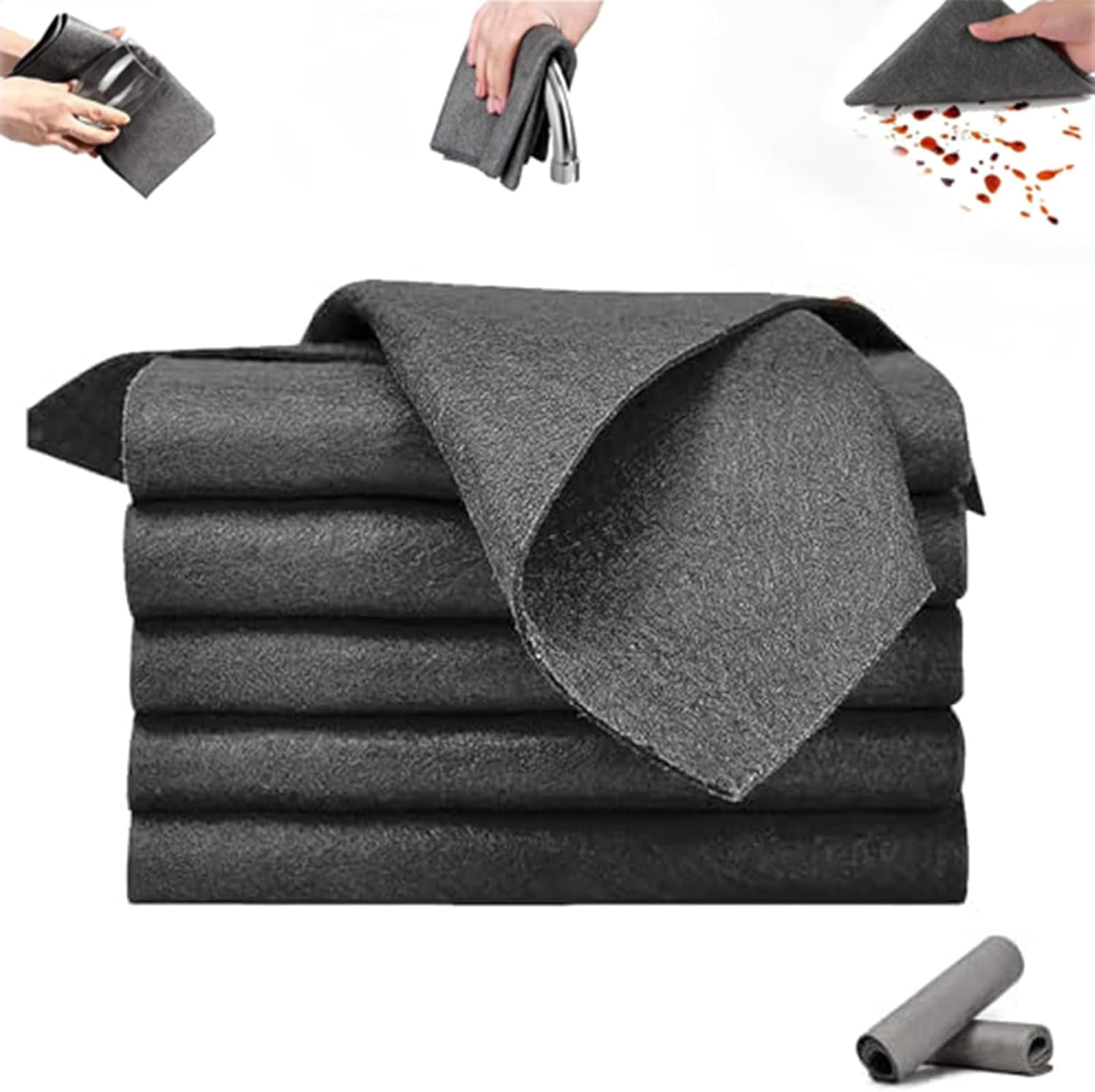 10 Counts Magic Cleaning Cloth, Reuseable Thickened Streak Free Magic ...