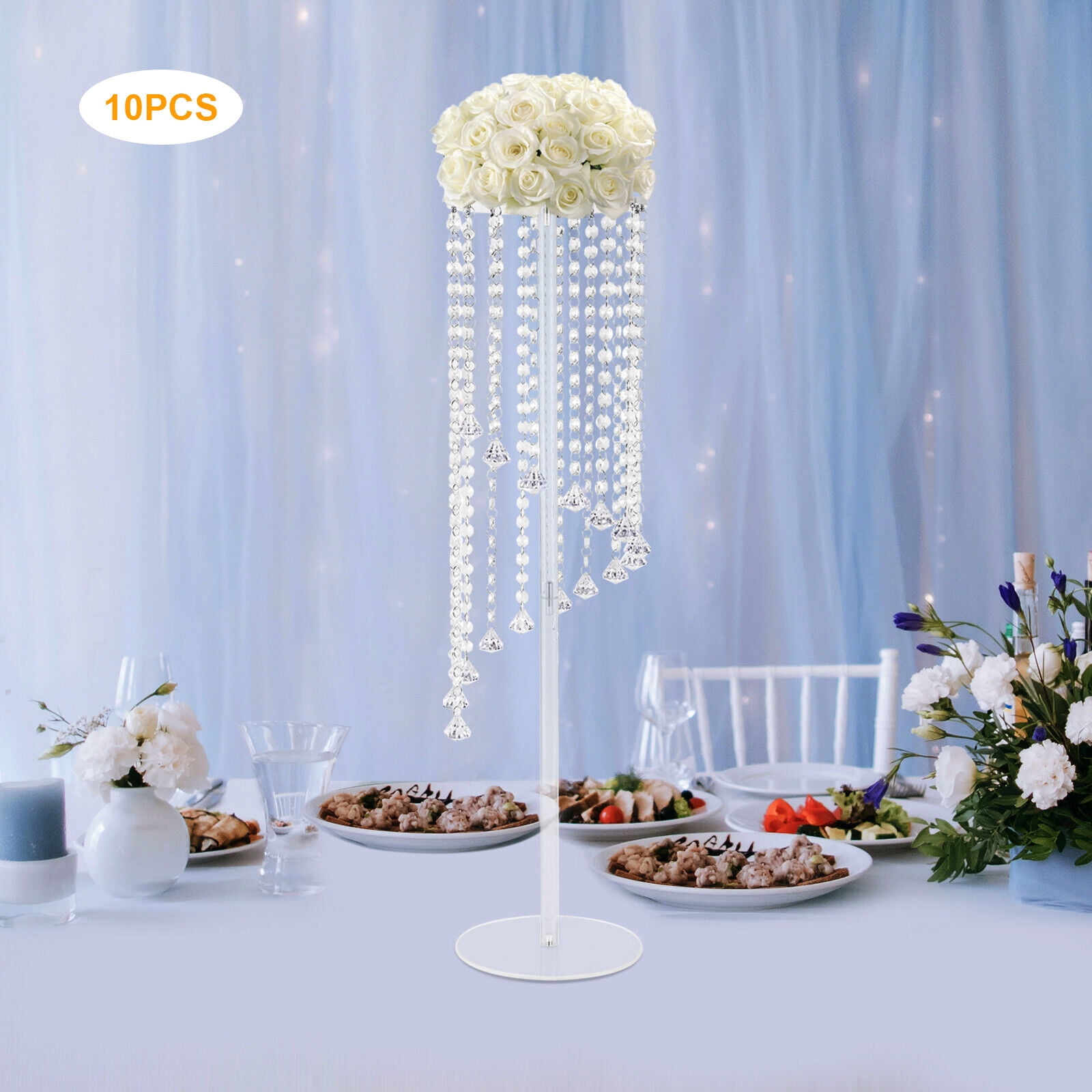 10* Crystal Flower Stand Wedding Centerpieces for Tables 80cm Tall ...
