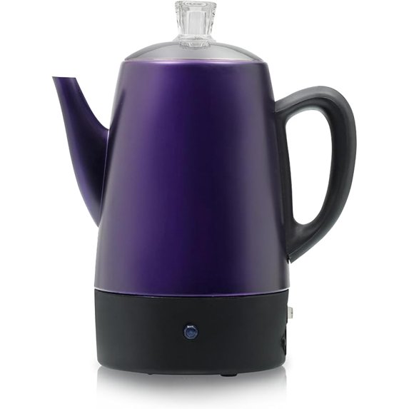 10 Cup Copper Percolator Coffee Pot Electric, Stainless Steel Coffee ...