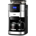 10-Cup Drip Coffee Maker with Built-in Grinder, Programmable Brew ...