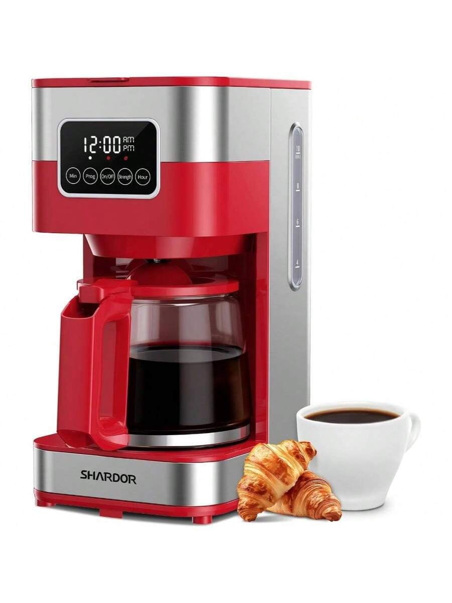 10 - Cup Programmable Coffee Maker, Regular Strong Brew Drip Coffee ...
