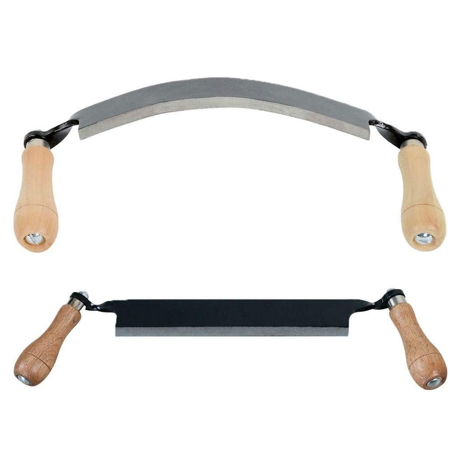 10" Curved Blade Draw Shave & 8" Straight Blade Draw Shave Tool ...