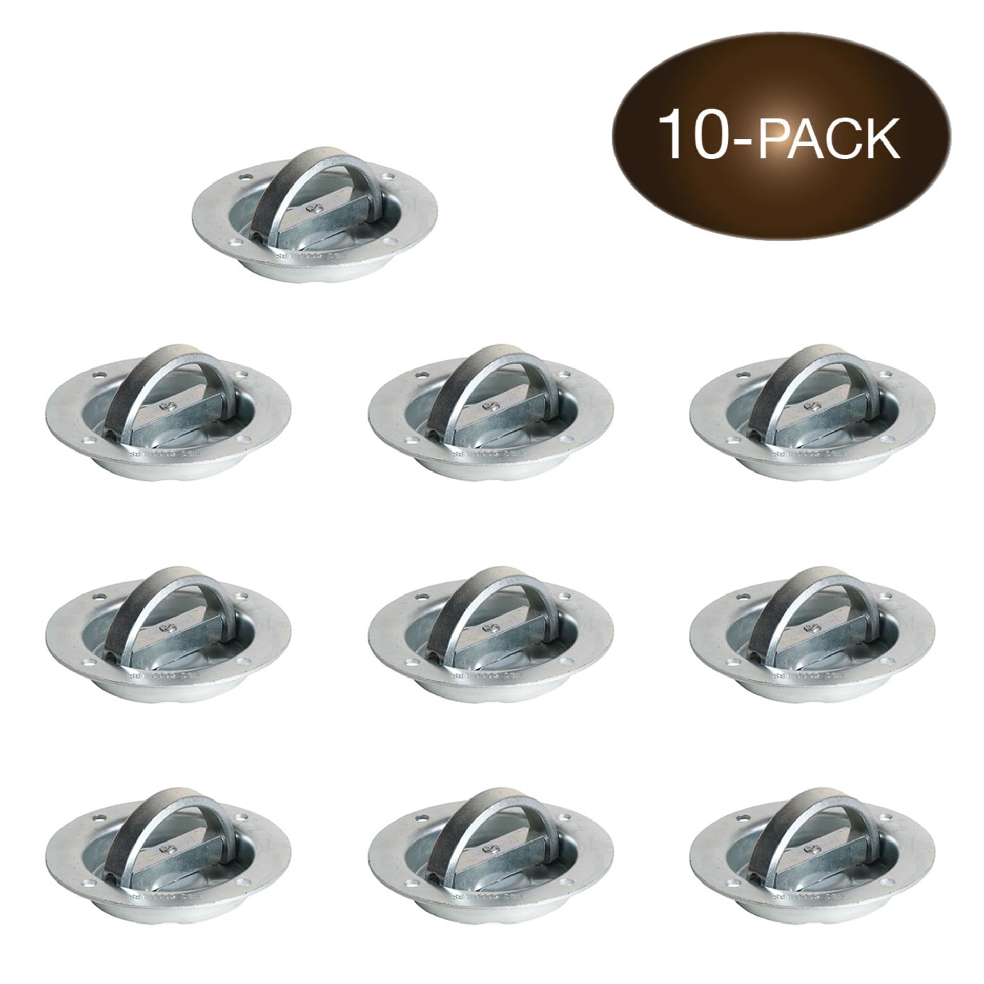 "10 D Ring Tie-Down Anchors, Rotating Recessed Pan Fitting to Secure ...