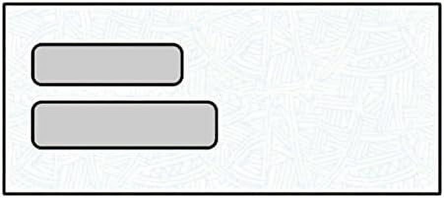 #10 DG-1 Double Poly Window Envelopes, 4-1/8" x 9-1/2", 24# White, Blue ...