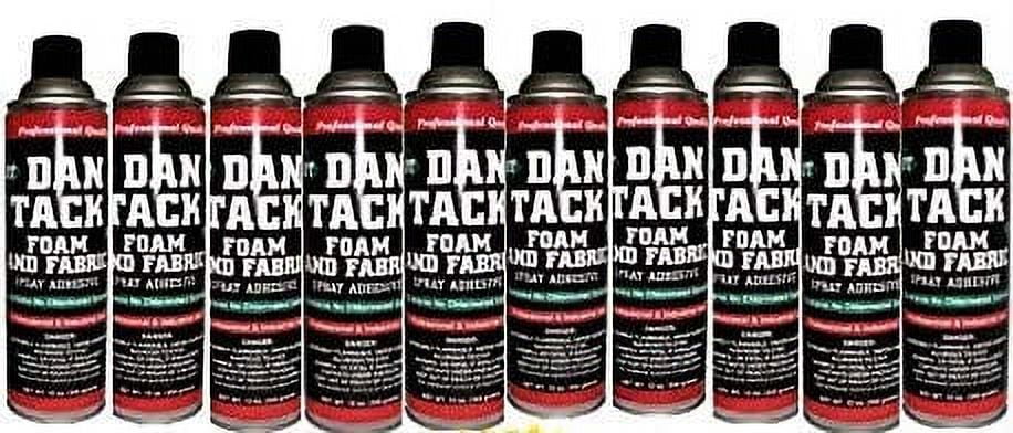 Dan Tack Foam and Fabric Spray Adhesive, 12 oz Can, High-Strength Bond ...