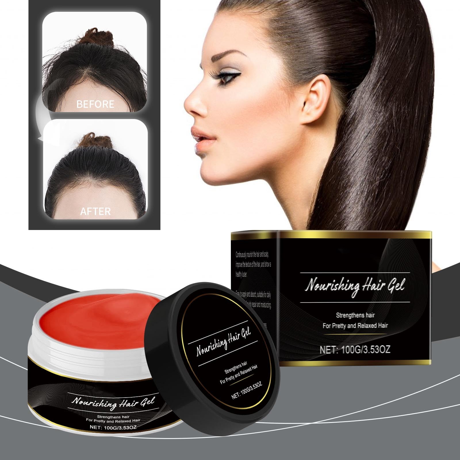 Under 10, Deep Conditioner Hair Gel 100g, Restore Dry & Damaged Hair ...