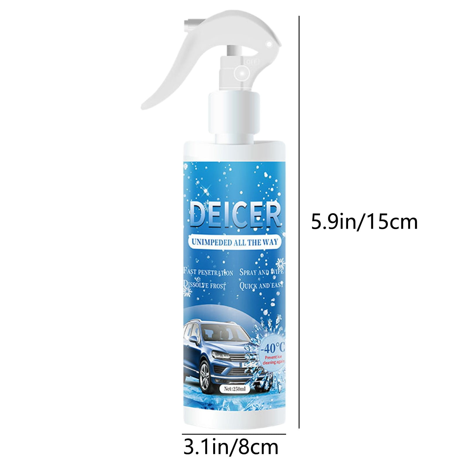 Under 10, Deicer Windshield Spray, Fast Ice Melter, Non-toxic formula ...