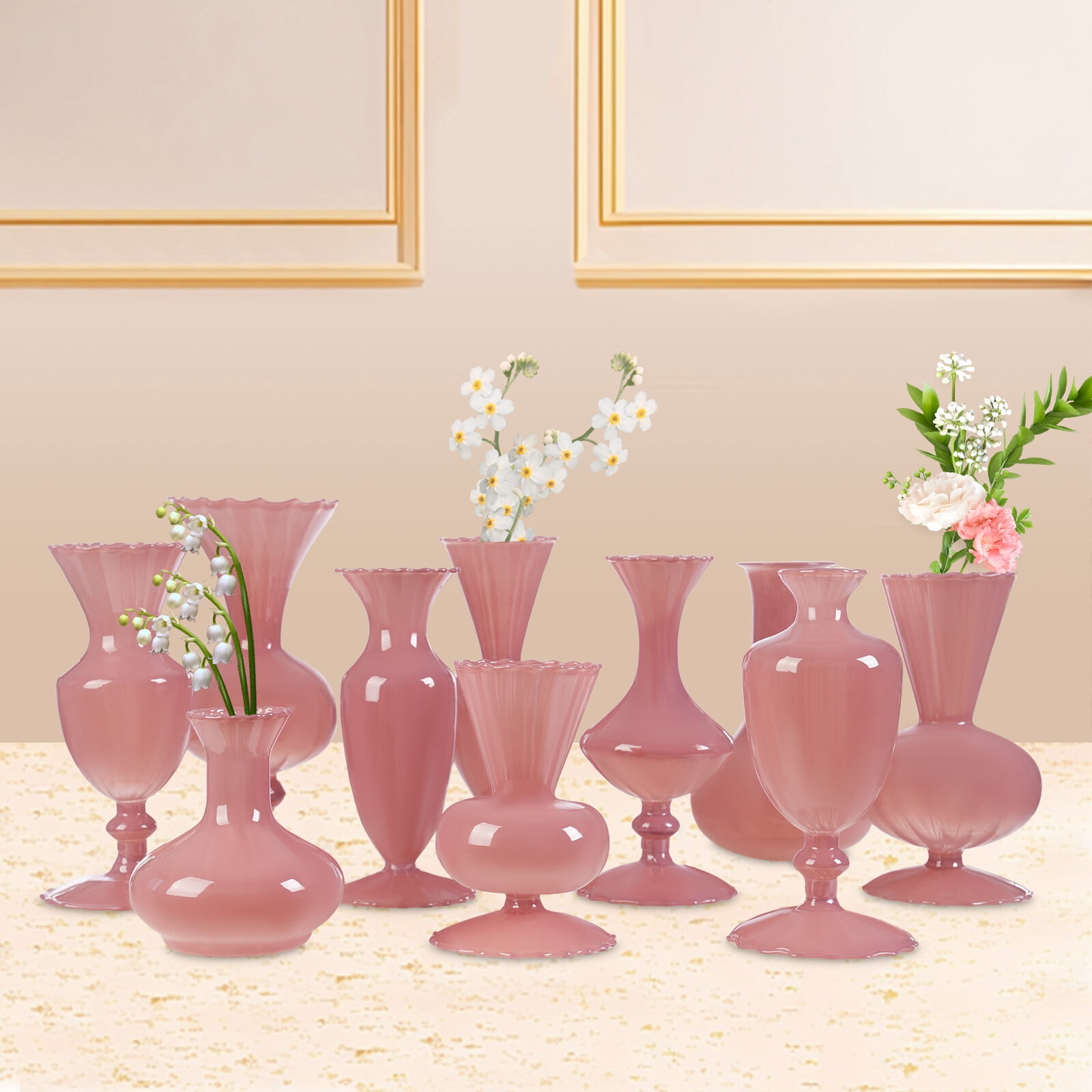 10 Different Styles Vase Set, Small Vases, Weddings, Graduations ...