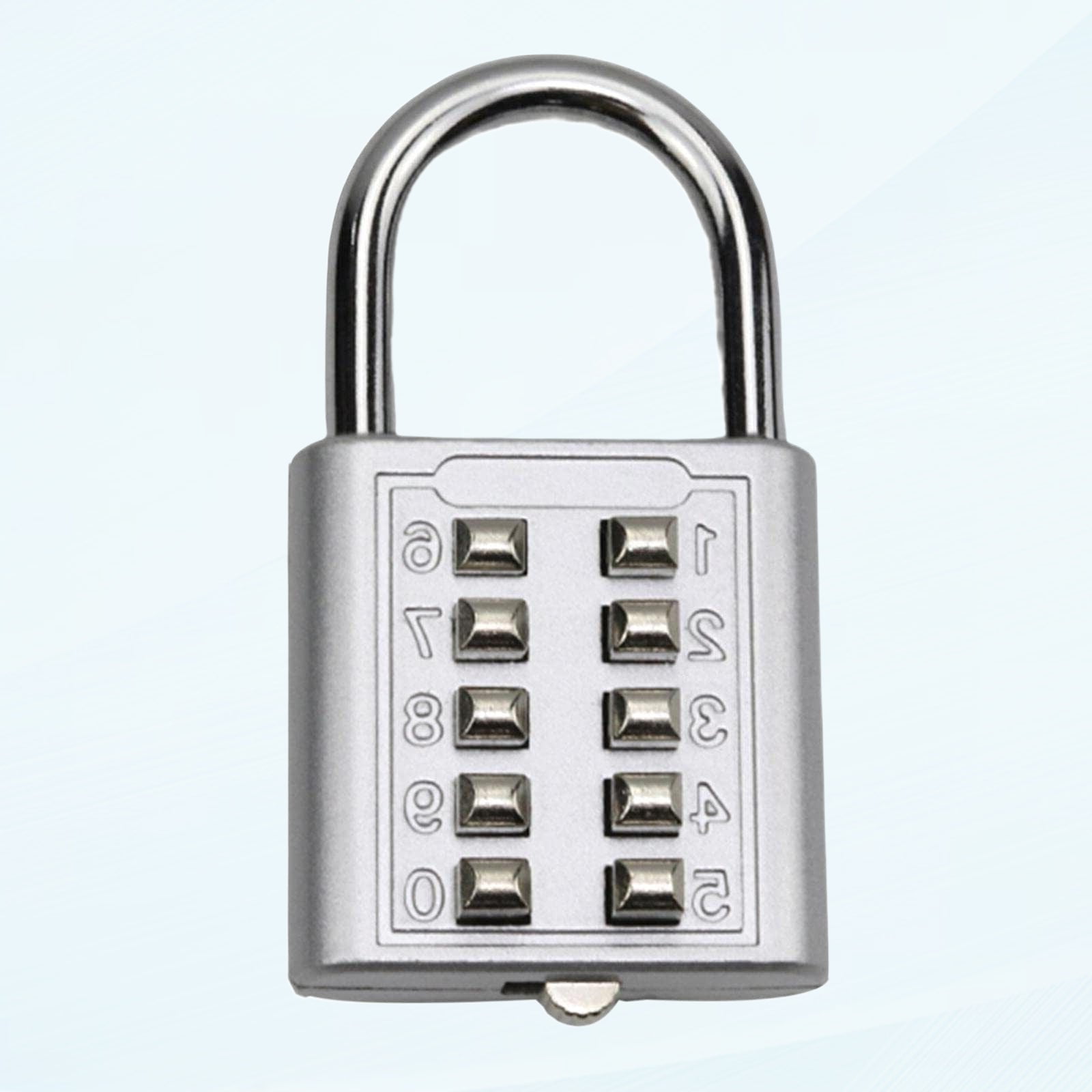 10 Digit Combination Padlock Resettable Code Button Combination Lock ...