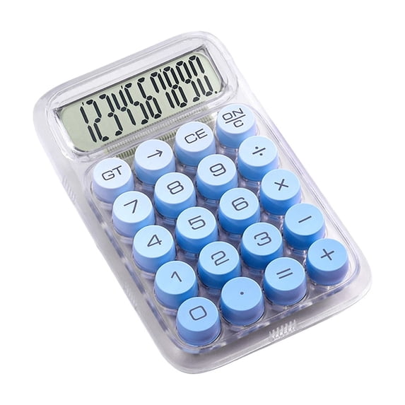 10-Digit Mechanical Switch Calculator, Battery Powered Desktop Basic ...