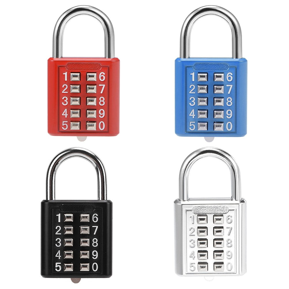 10-Digit Password Combination Padlock Zinc Alloy For Smart Password ...