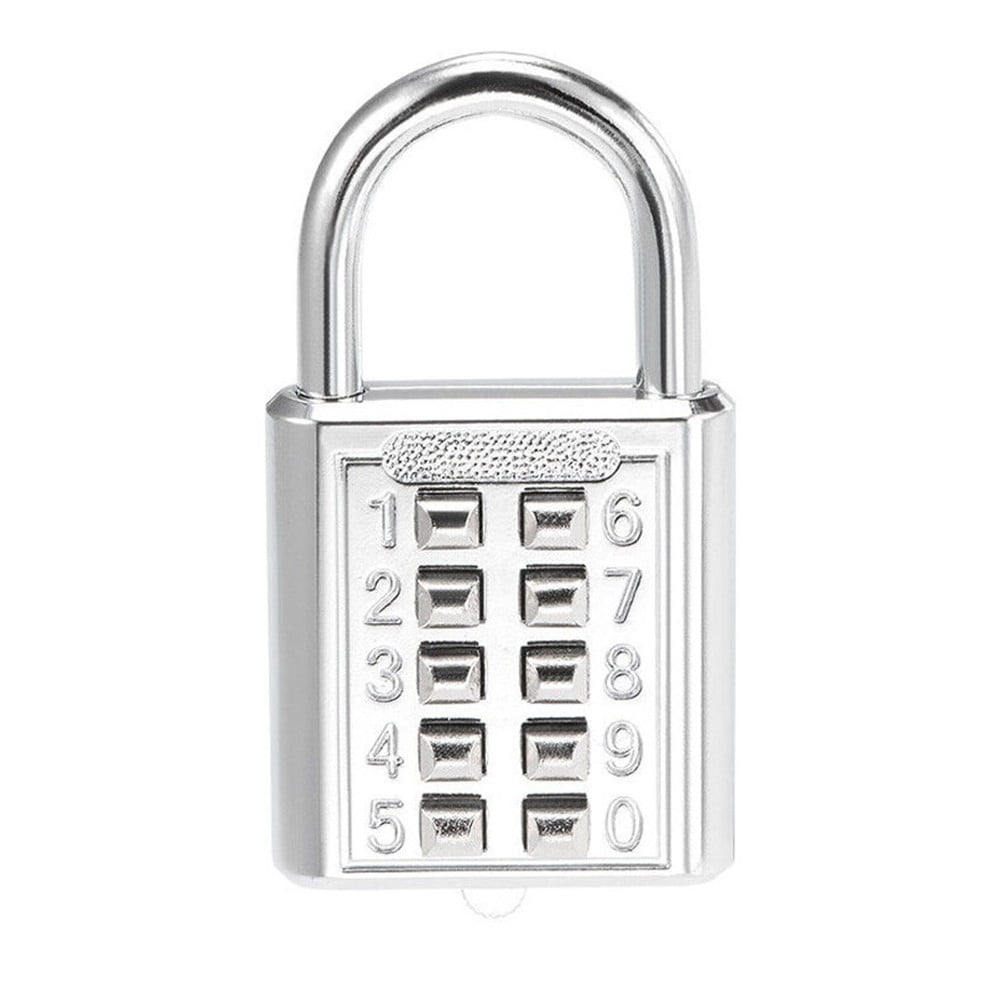 10-Digit Password Combination Padlock Zinc Alloy For Smart Password ...