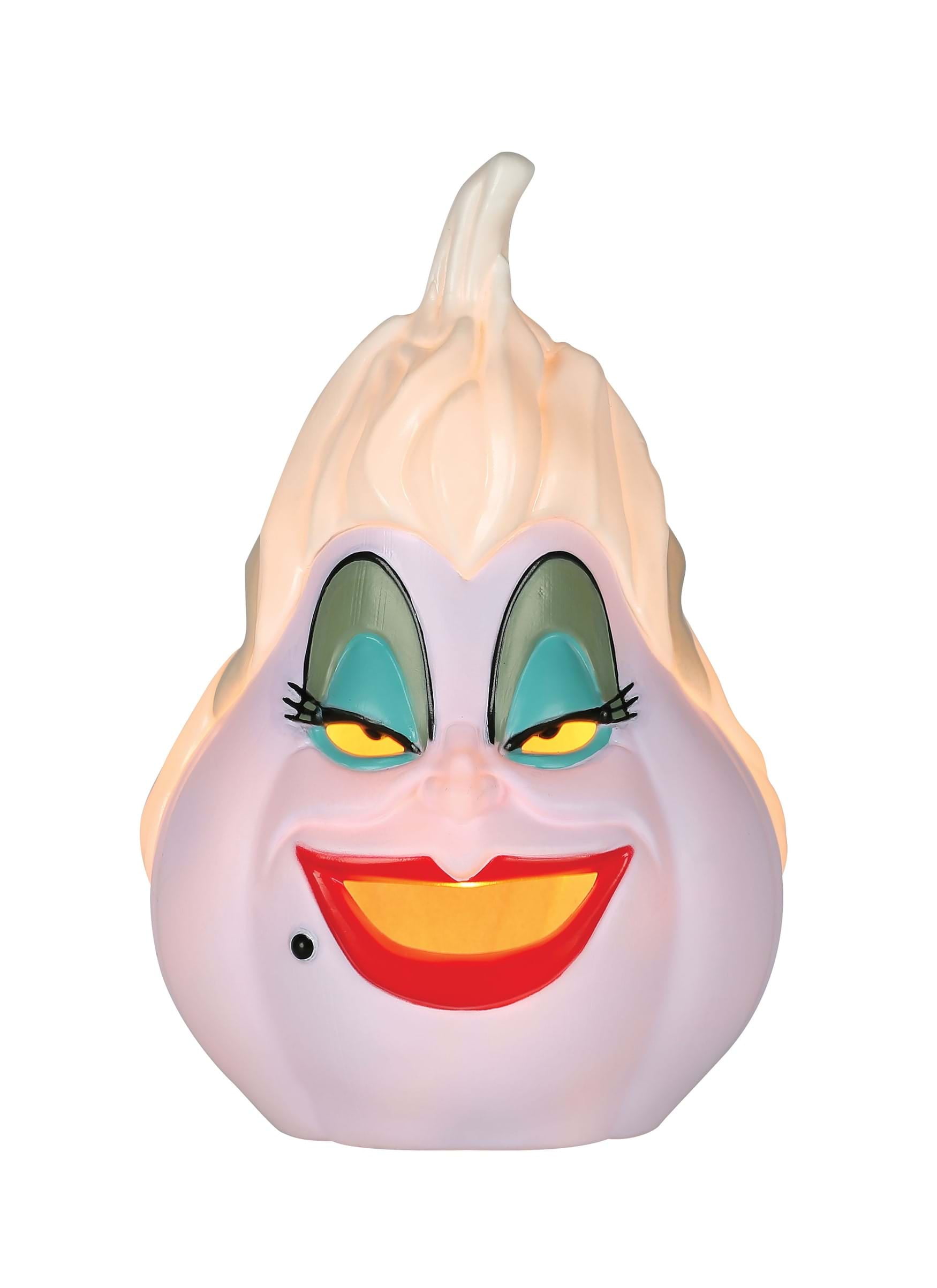 10" Disney Ursula Light Up Pumpkin Decoration - Walmart.com