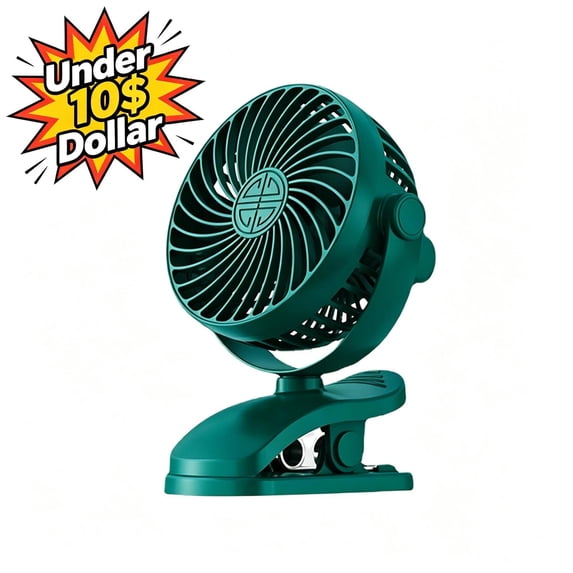 Under 10$ Dollar Portable Clip‑On Desk Fan, 720° Adjustable Silent ...