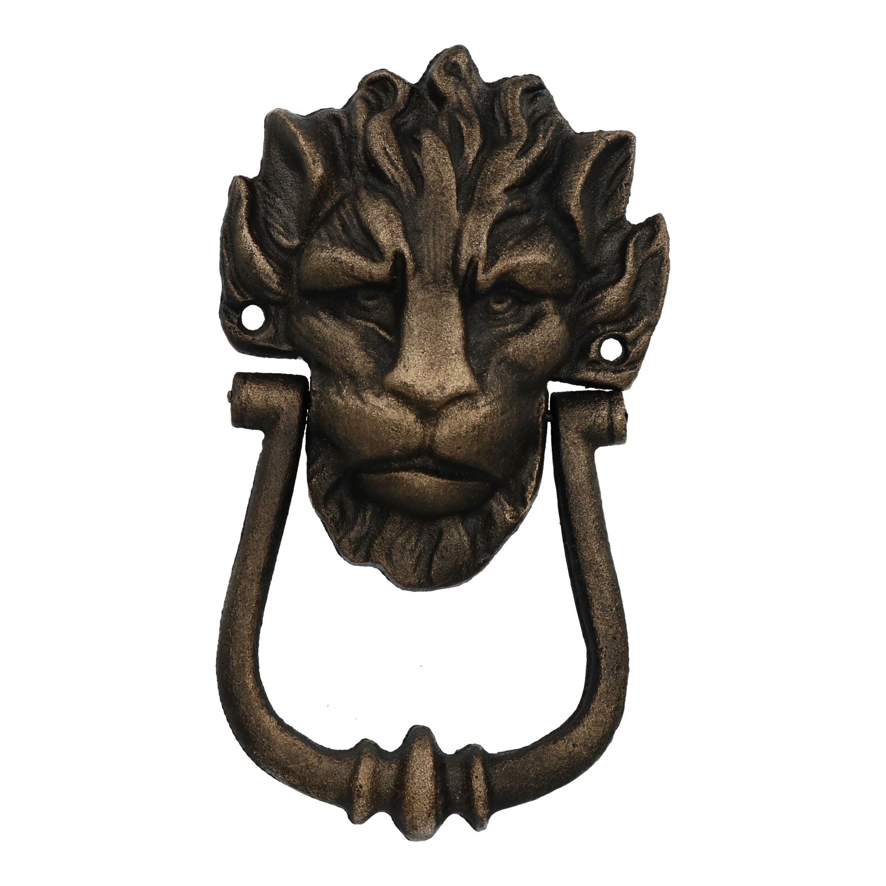 10 Downing St. Lion Head Door Knocker Bell Ringer Striker Cast Iron GB ...