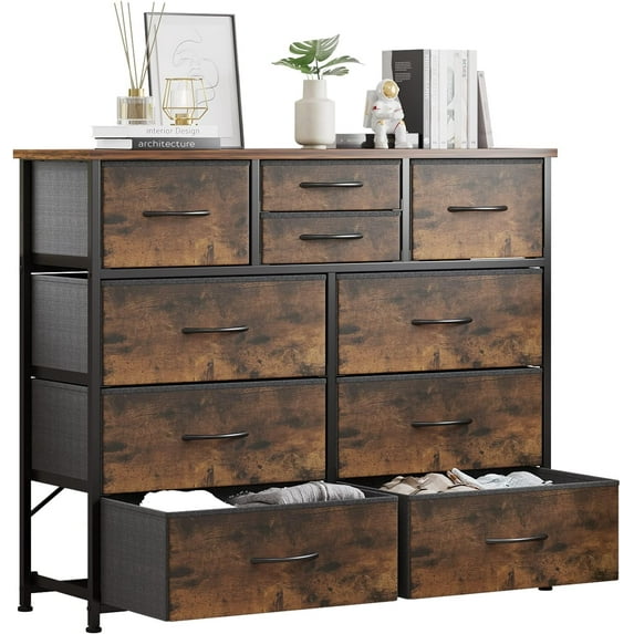 10-Drawer Dresser, Fabric Storage Dressers for , Hallway, , Closets ...