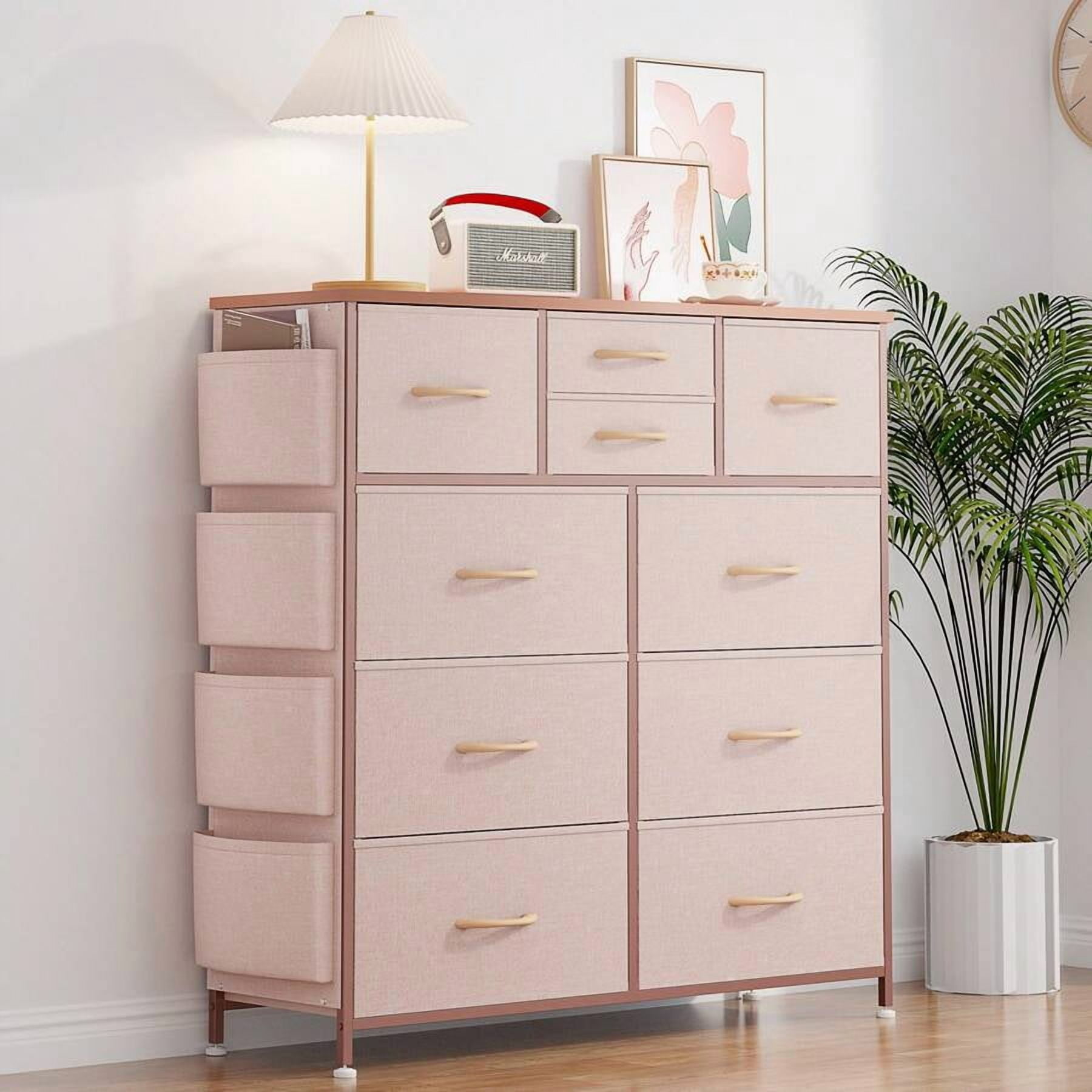 10 Drawer Dressers For Bedroom, Modern Dresser Fabric Storage Tower ...
