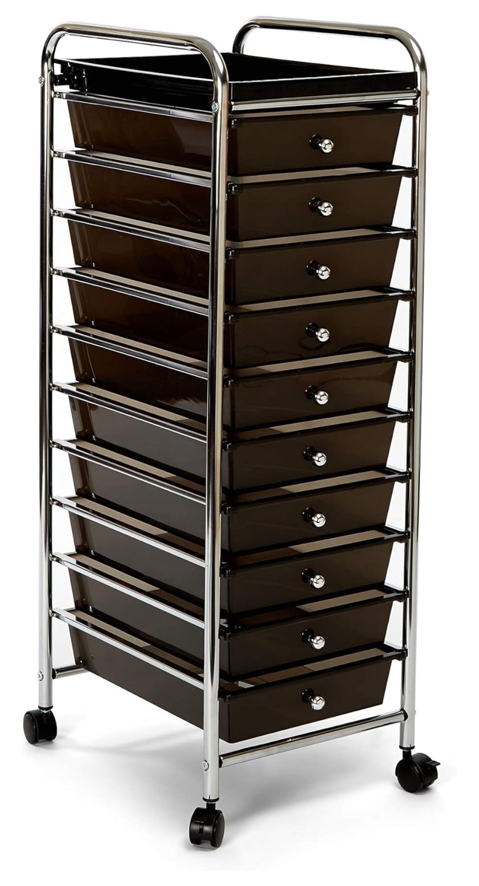 10-Drawer Multipurpose Mobile Rolling Utility Storage Organizer with ...