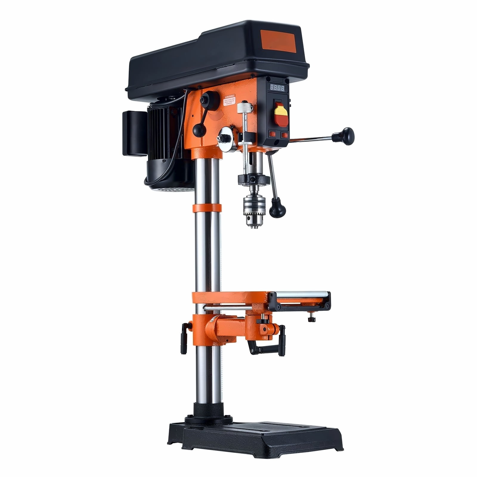 10" Drill Press - 5 Speed Benchtop Drill - 3.2A 610-2800 RPM - Cast ...