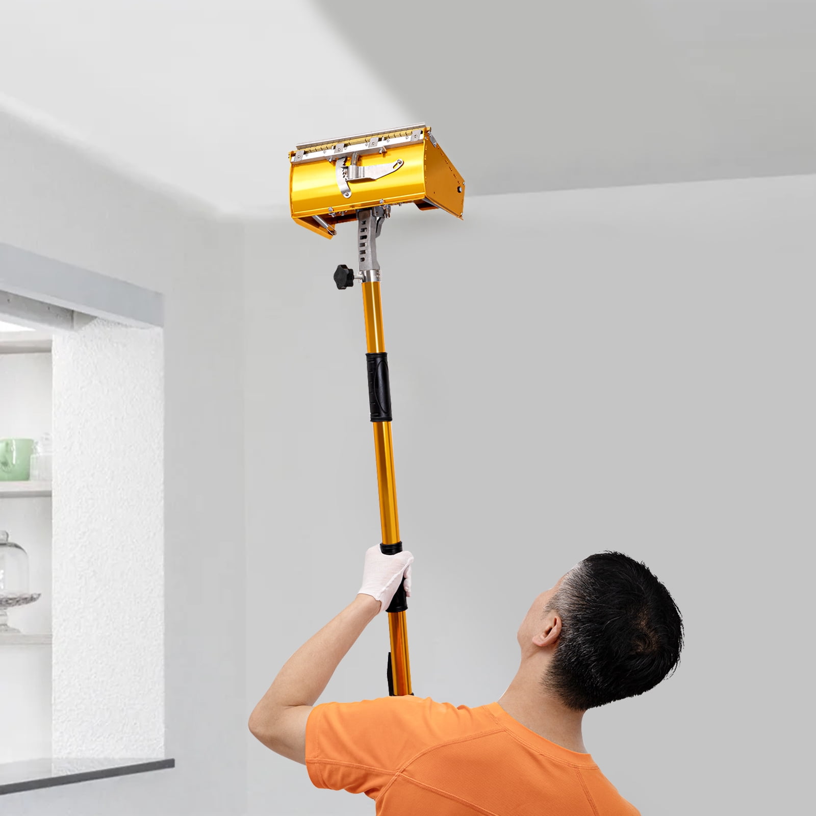 10" Drywall Flat Finishing Box Set, Aluminum Finishing Mud Box with ...