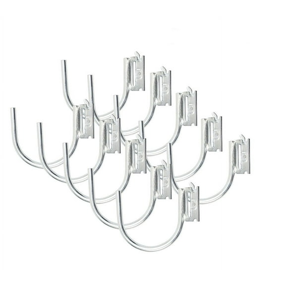 10 Pack 4.5" E-Track J Hook with ETrack Spring Fitting for Box Trucks - Steel Hanging Hook for ...