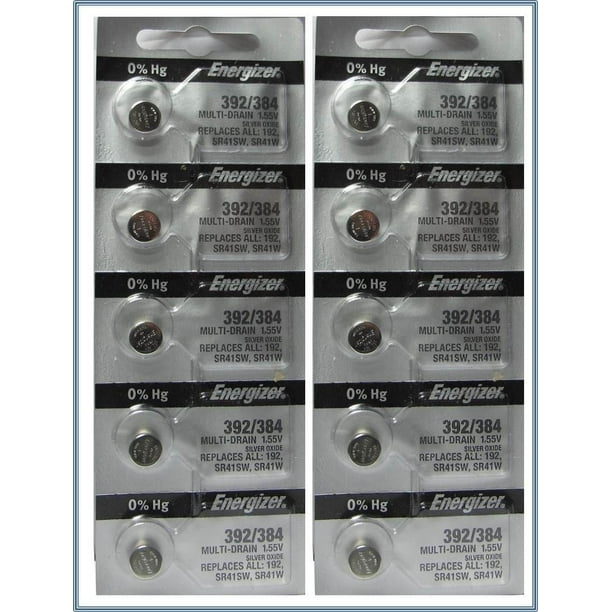10 ENERGIZER (2 Pack) 392 3V Lithium Coin Cell Batteries - Walmart ...