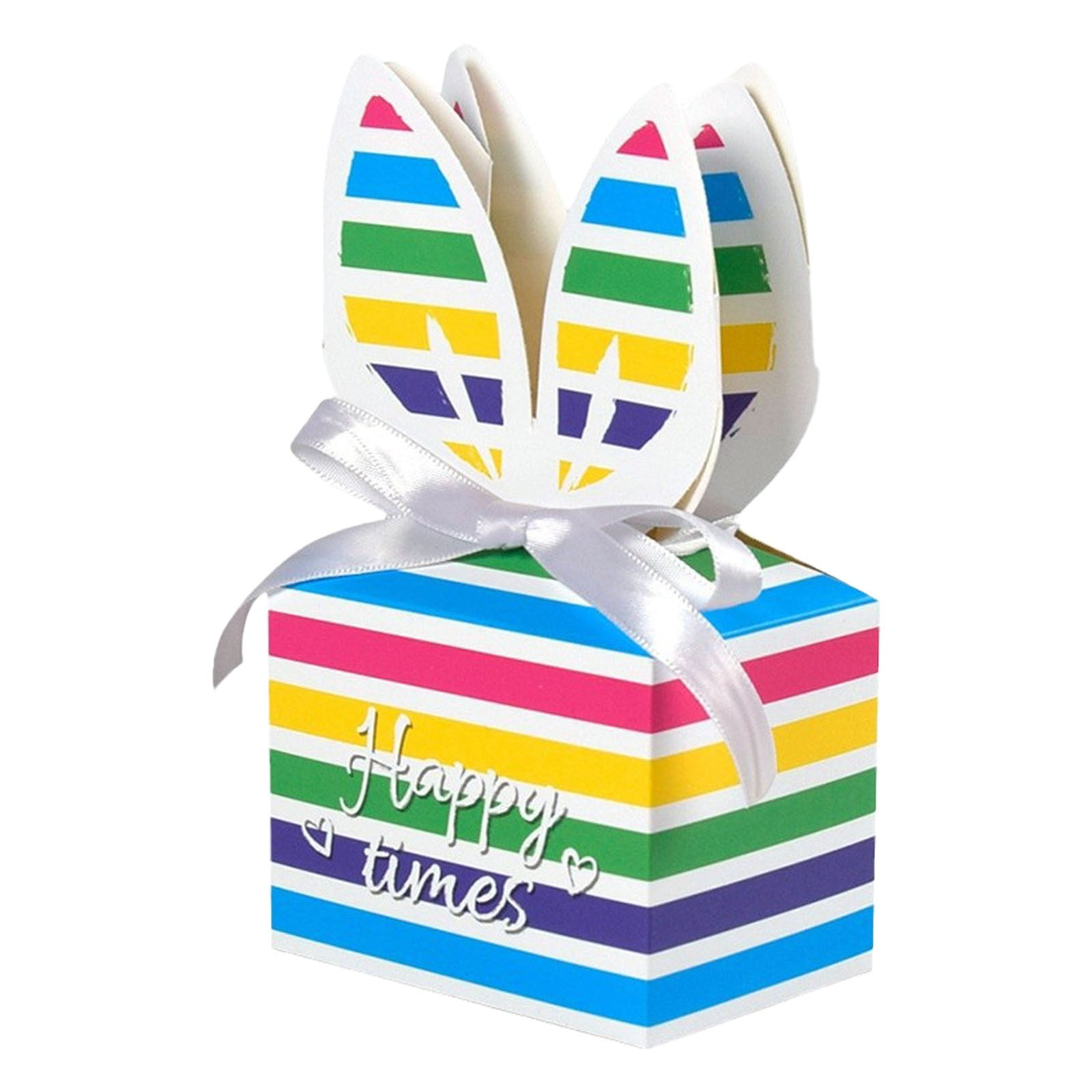 10 Easter Boxes Ear Candy Box Ribbon Box Easter Basket Container Easter ...