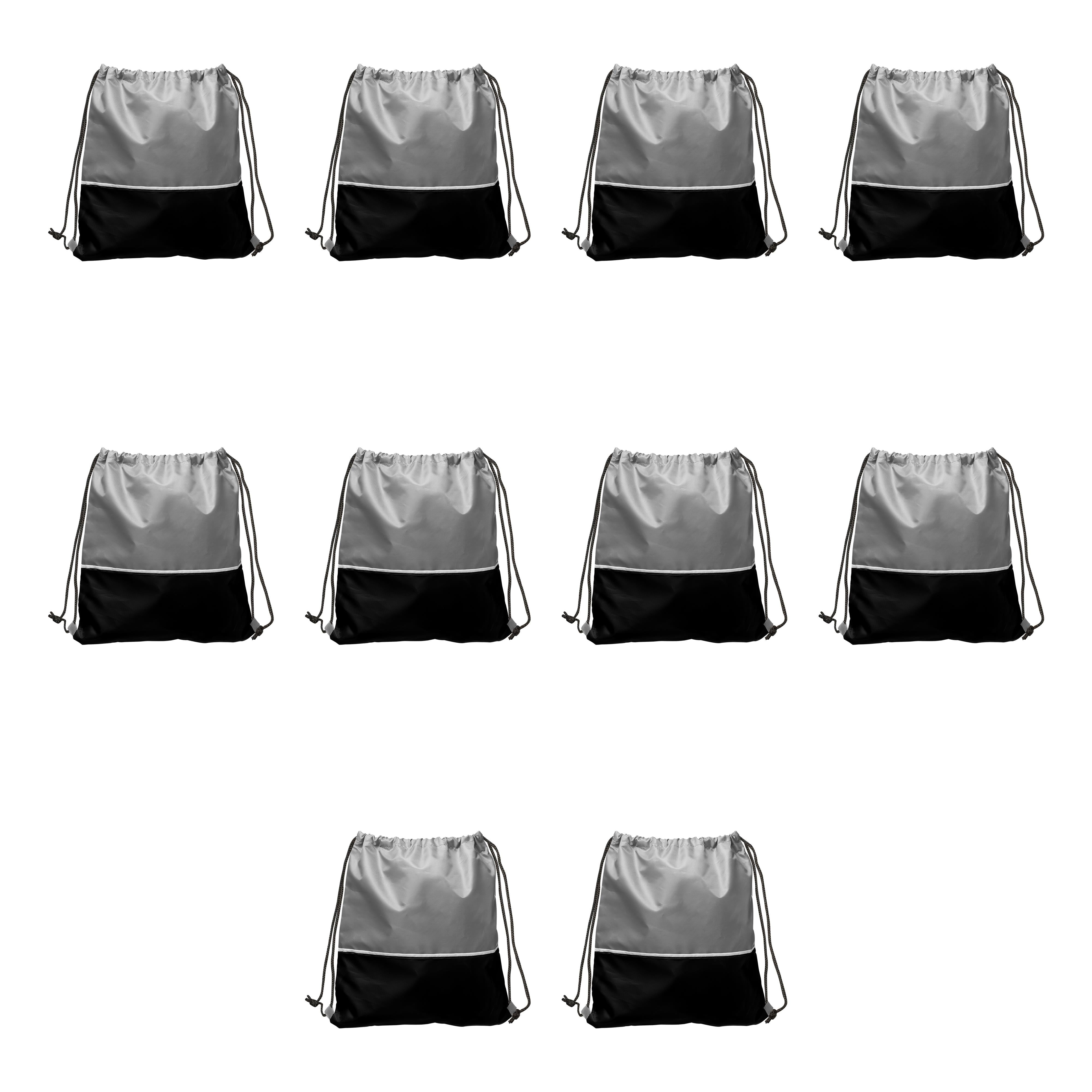 10 Easy Go Drawstring Backpacks Set - Polyester, Convenient, Innovative ...