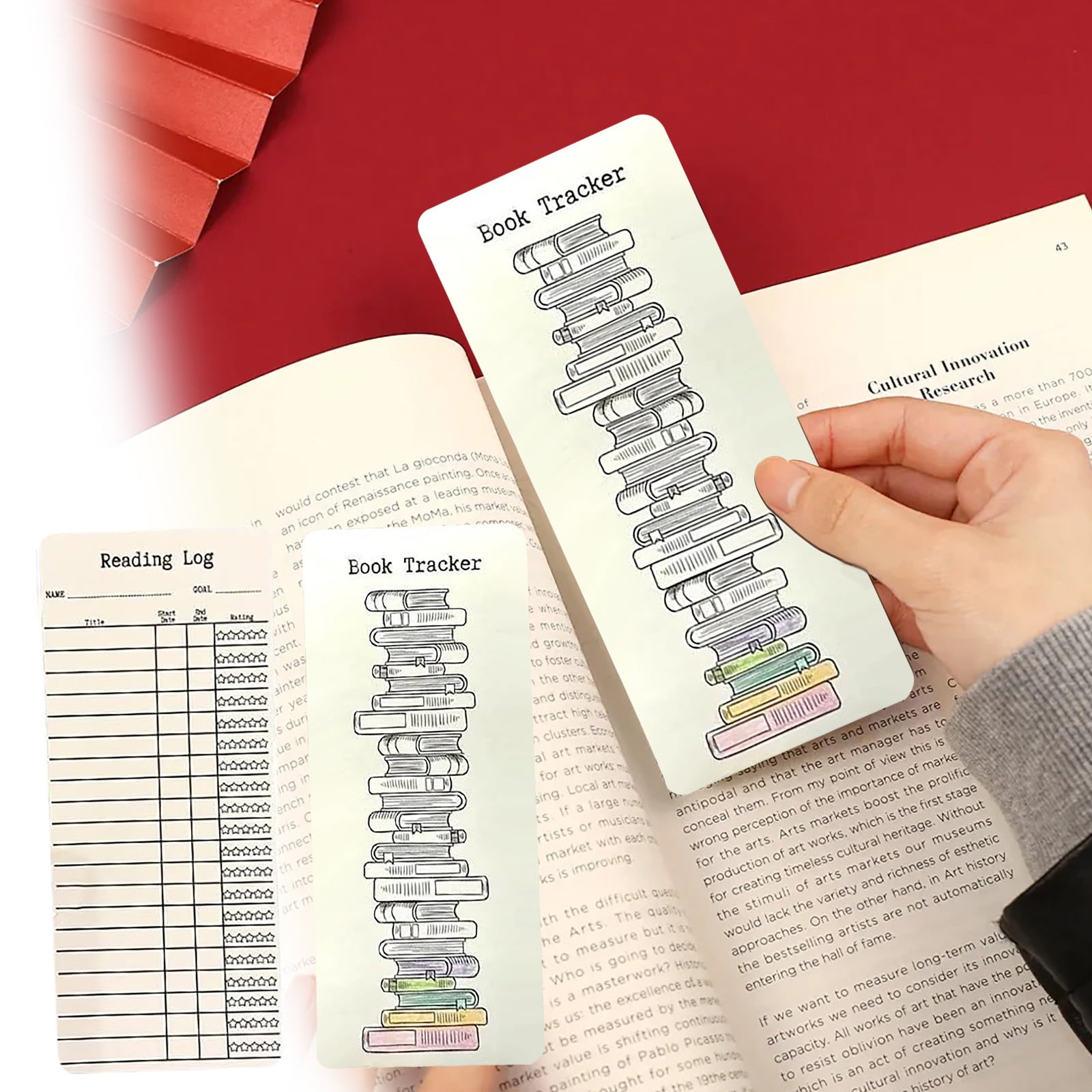 Under 10, Easy Reading Bookmarks for Students, Hobby Library Card ...