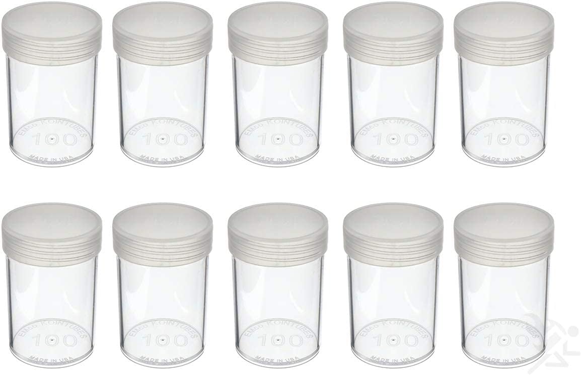 (10) Edgar Marcus Brand Round Clear Plastic (Large Dollars) Size Coin ...