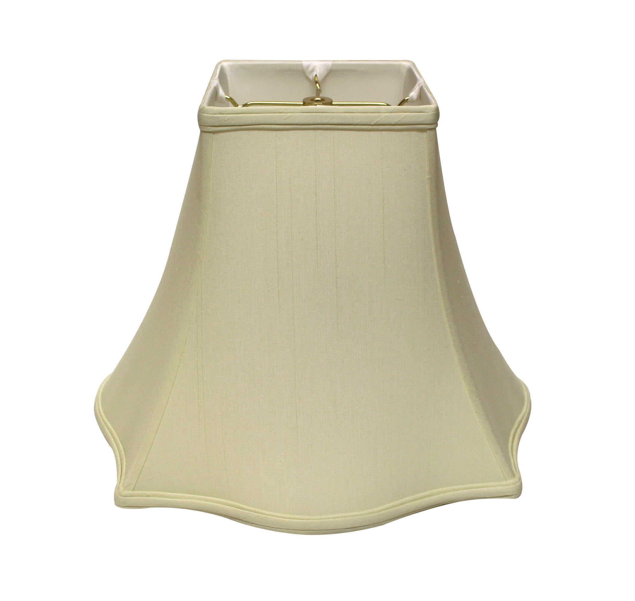 10" Egg White Shantung Square Lampshade with Washer Fitter, Softback ...
