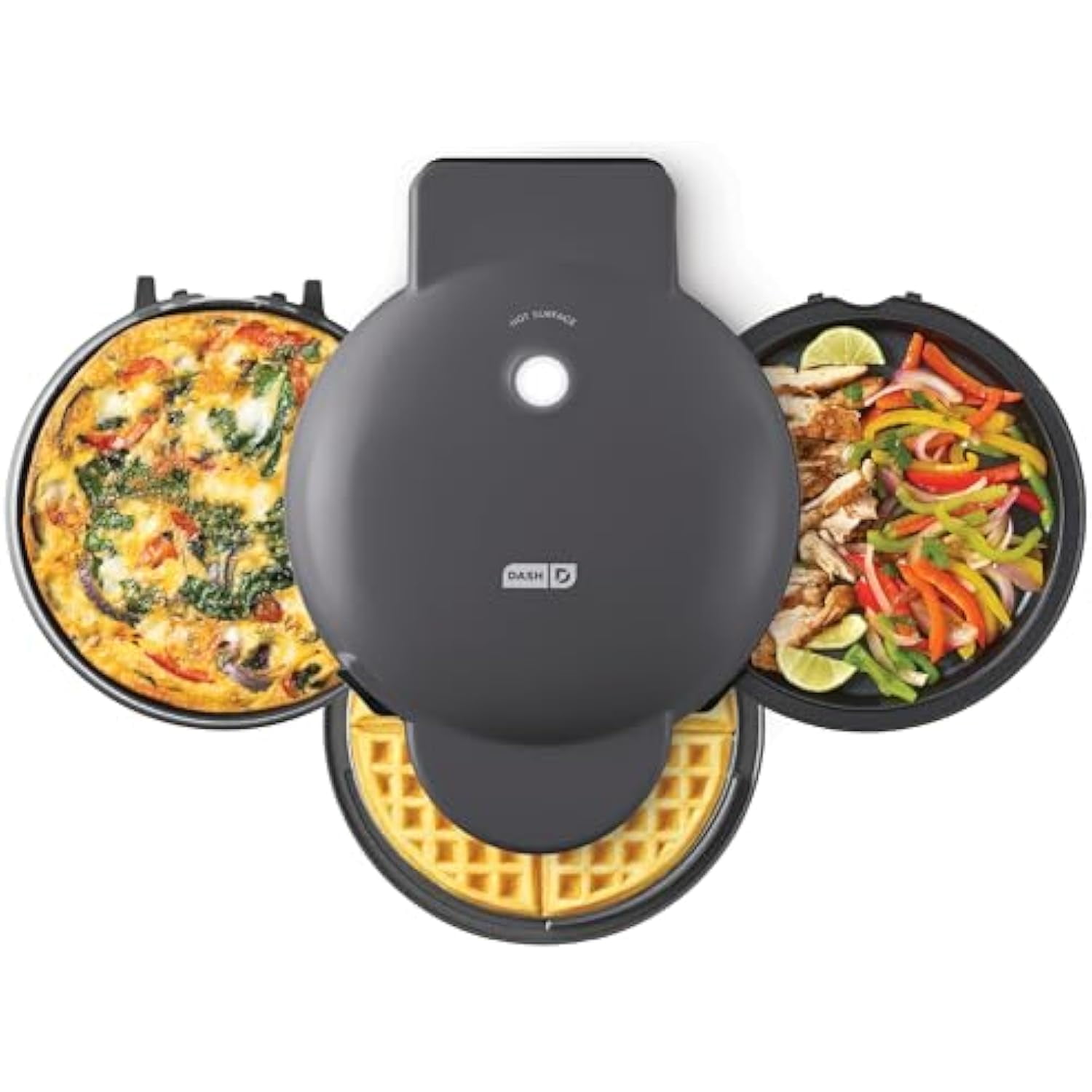 10 Electric Griddle Combo with 3 Interchangeable Plates - Space-Saving ...