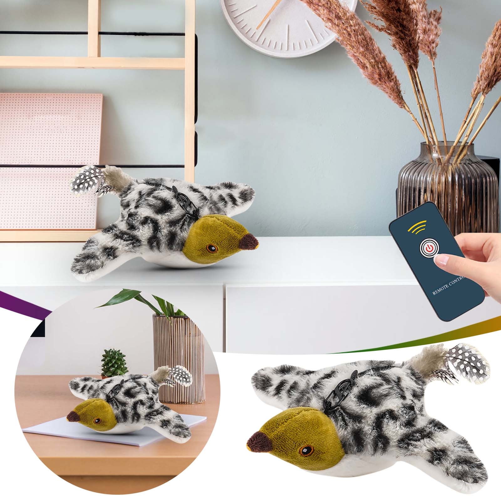 Under 10, Electric Induction Bird Teaser, Flying Sugar Bag Toy, Safe ...